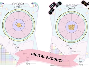 Blank Natal Chart Printable - Etsy