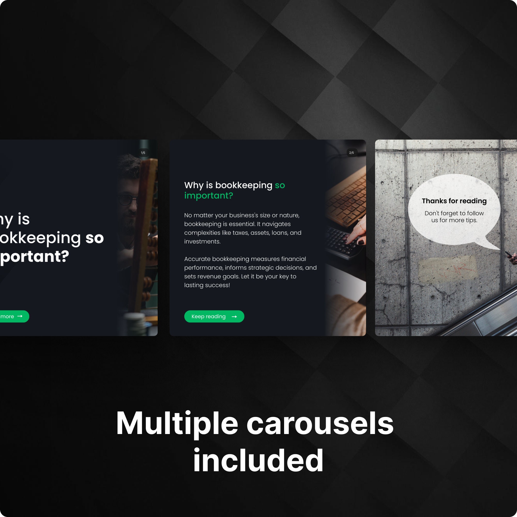 100 Accounting and Bookkeeping Instagram and Facebook Templates for ...