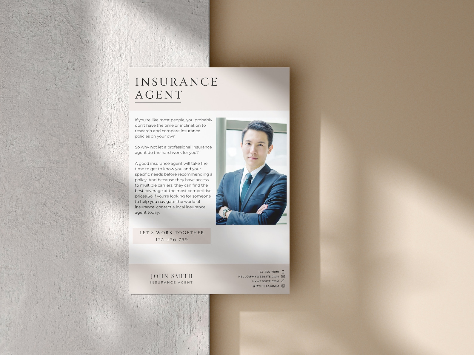 Insurance Broker Introduction Flyer Template Mortgage Agent - Etsy