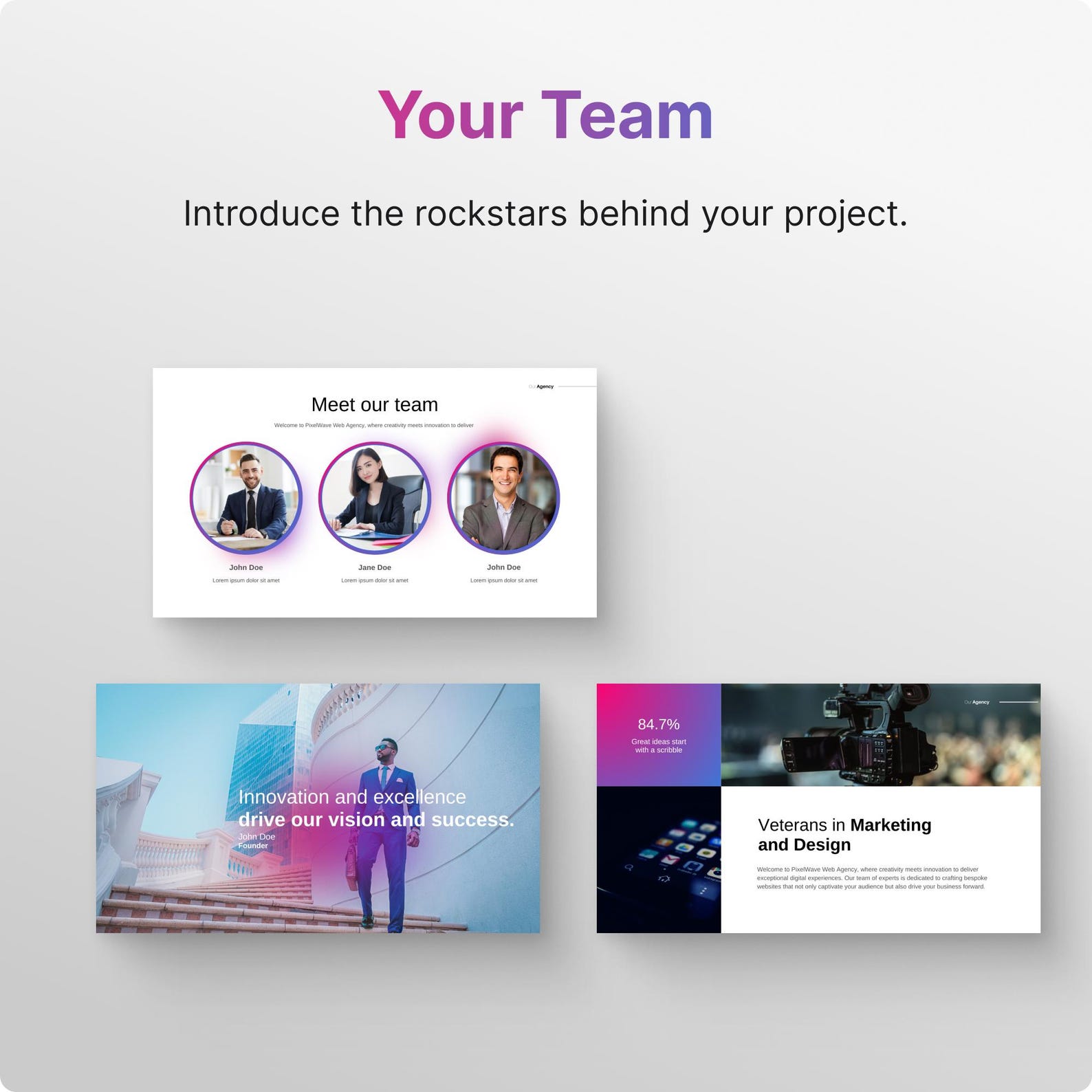 Agency Slide Deck Canva Template, Pitch Deck for Marketing Agencies and ...