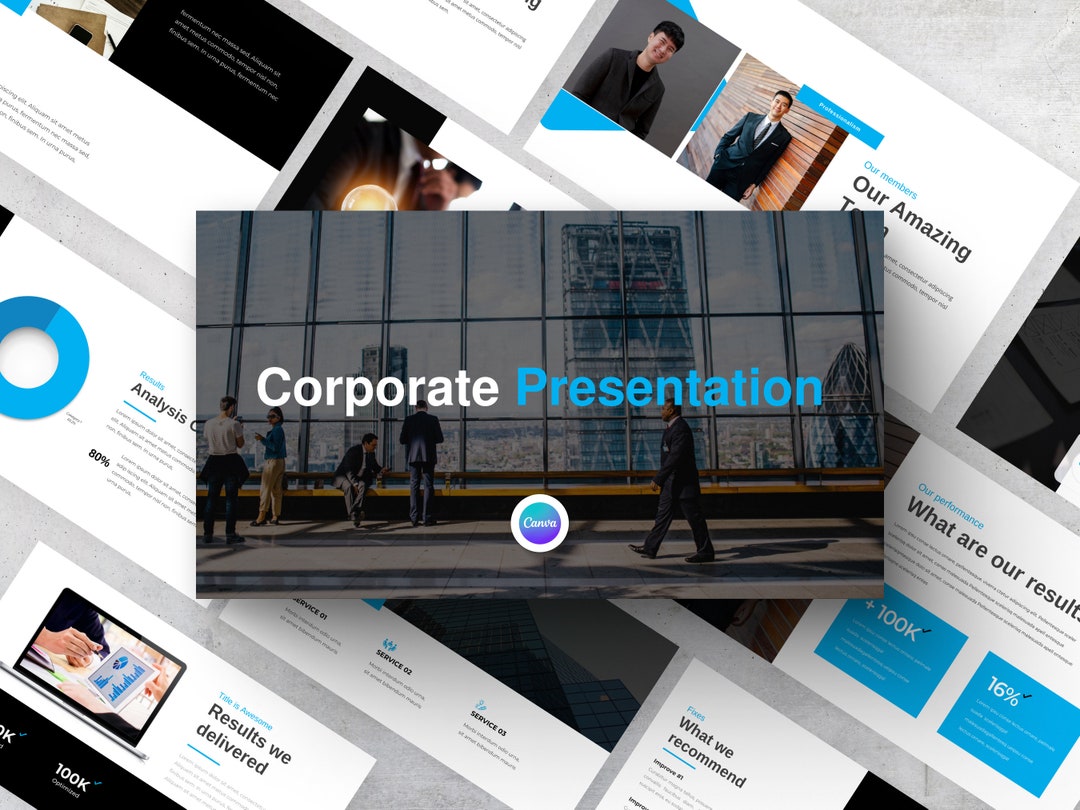 Business Presentation Canva Corporate Presentation Startup Template ...