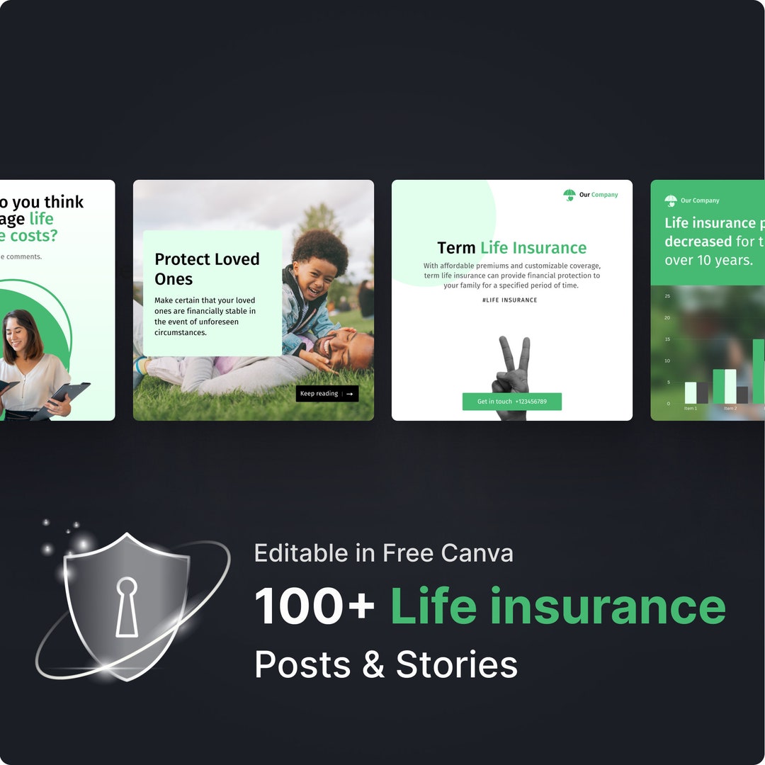 110 Life Insurance Instagram and Facebook Templates for Life Insurance ...