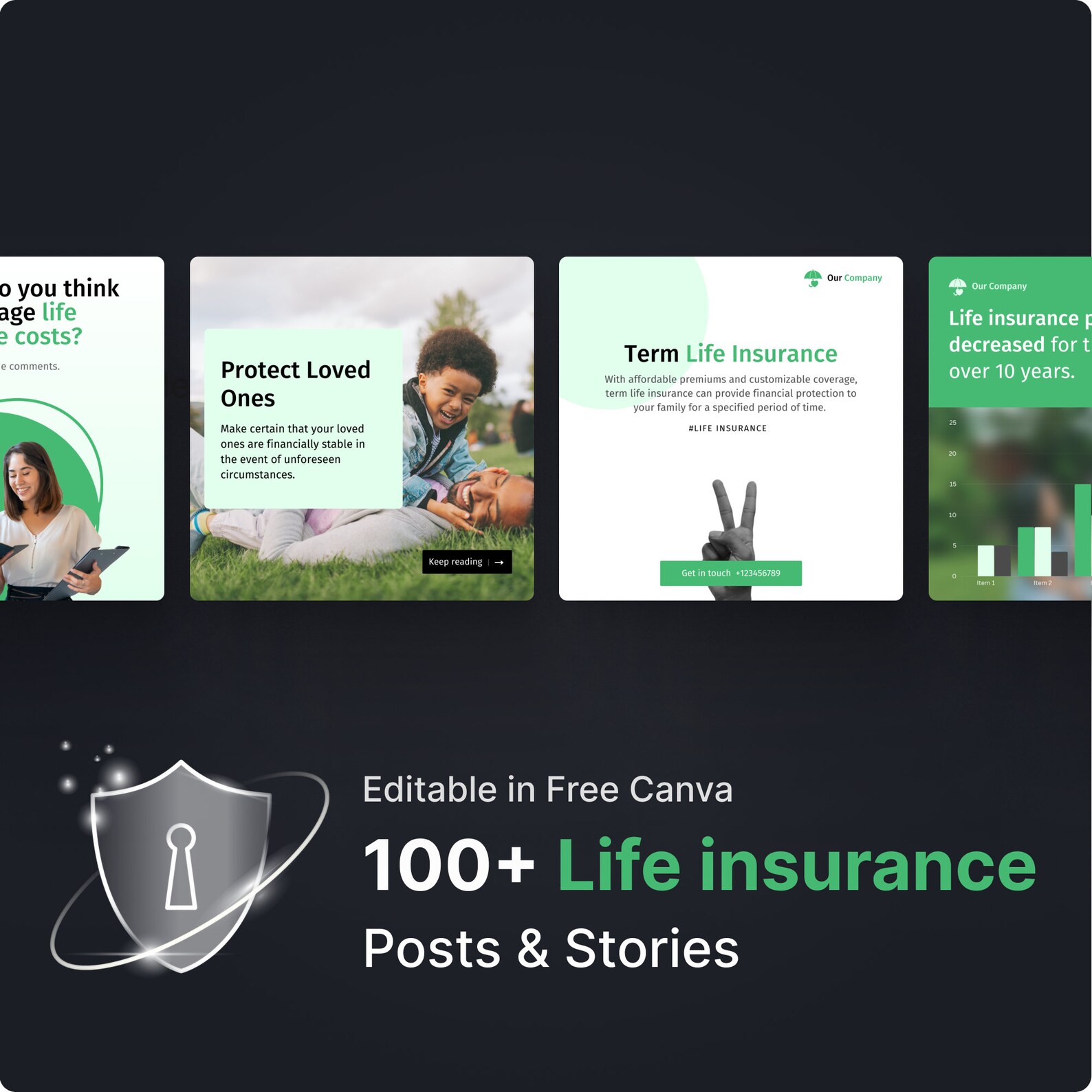 110 Life Insurance Instagram and Facebook Templates for Life Insurance ...