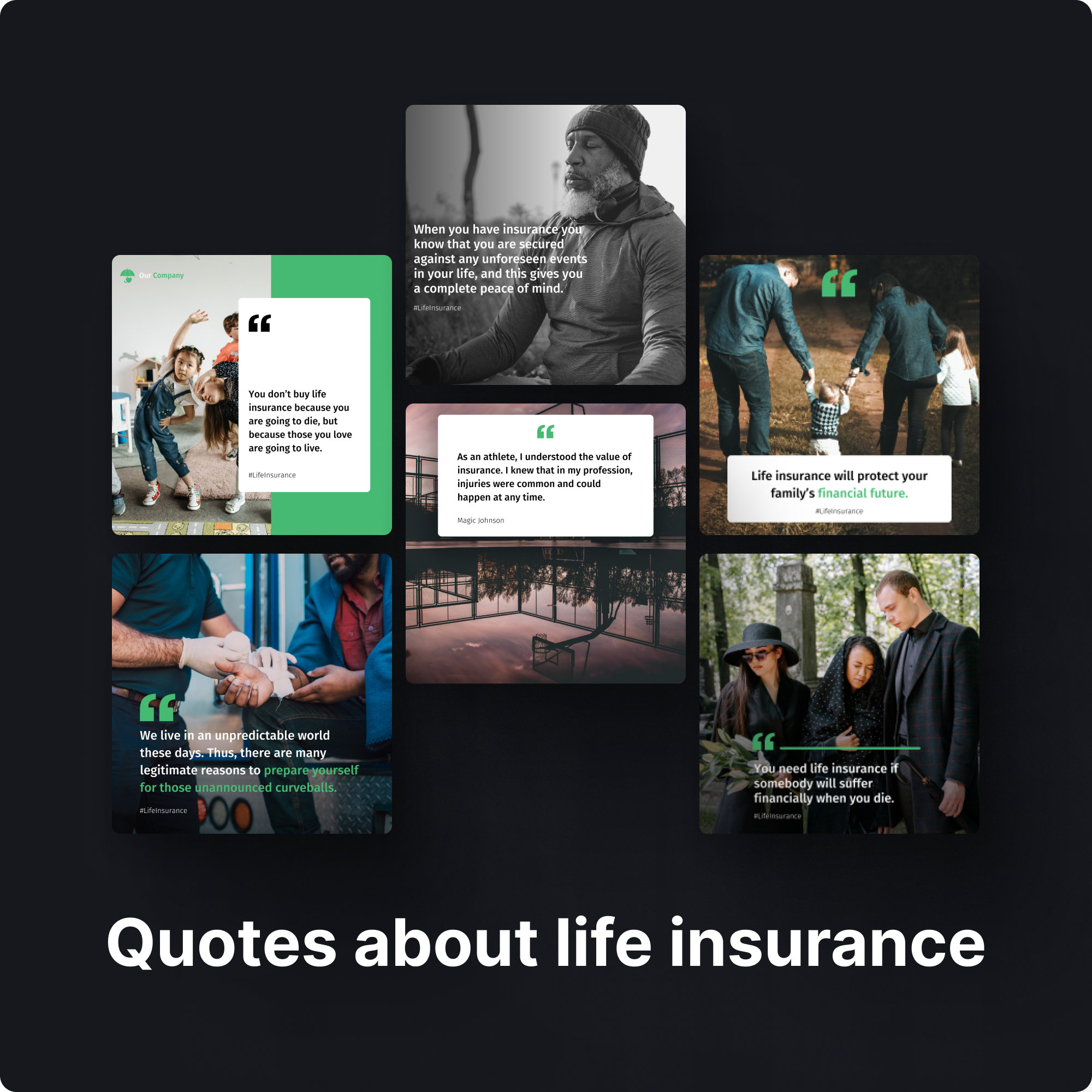 110 Life Insurance Instagram and Facebook Templates for Life Insurance ...