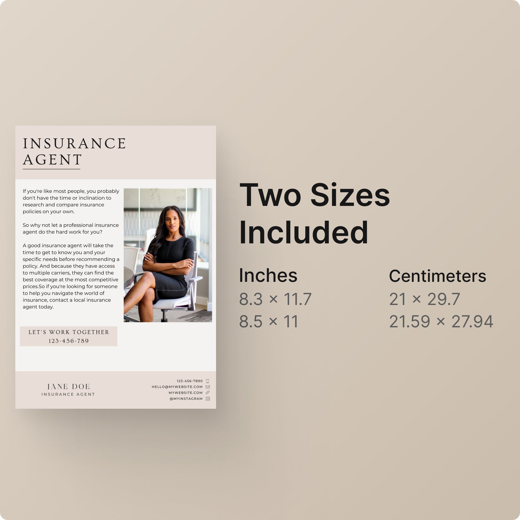 Insurance Broker Introduction Flyer Template | Mortgage Agent ...