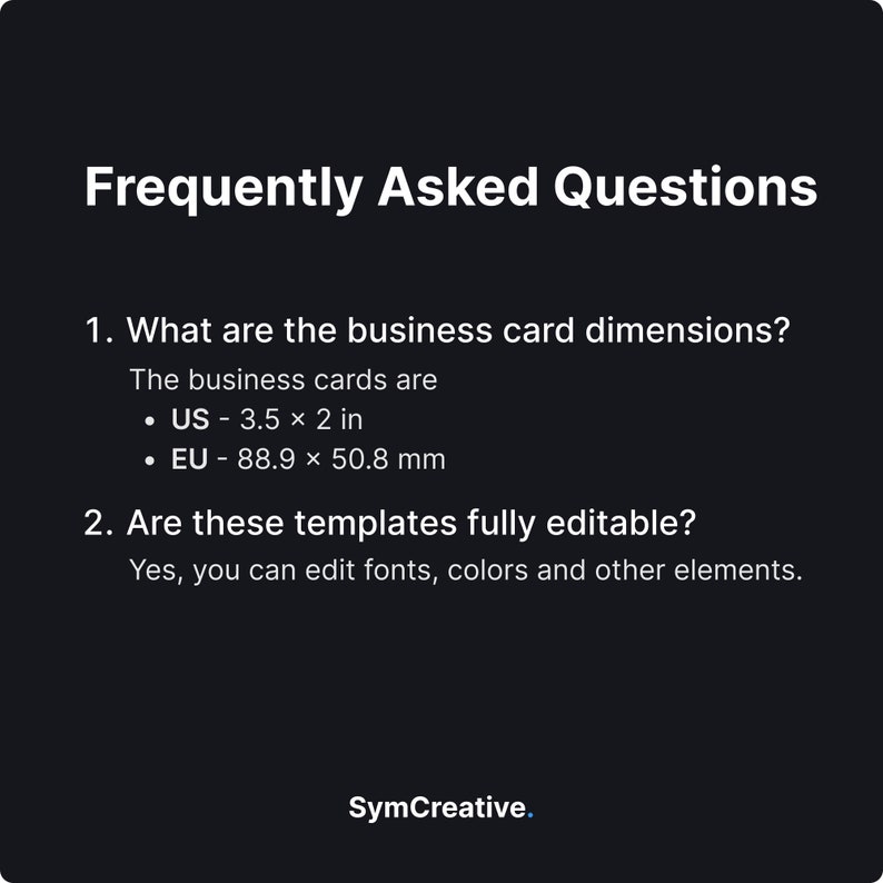 Minimalistic Black and White Business Card for Professionals in ...