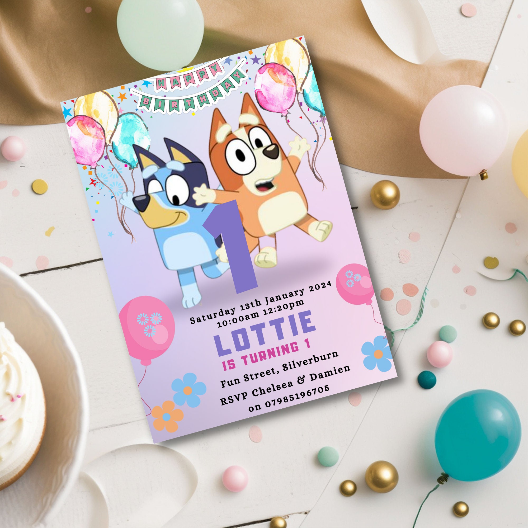 Blue Party Invitations, Party Invitations, Kids Party Invitations ...