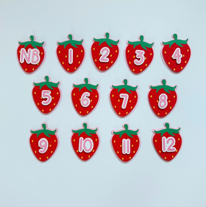 Strawberry First Birthday Photo Banner: Onederful Party Decor - Etsy