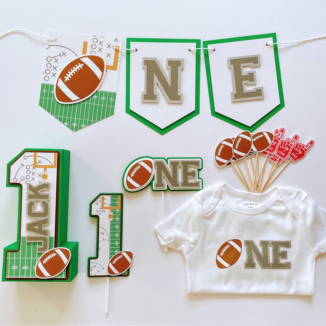 Onederful Football First Birthday Party Decorations - Etsy