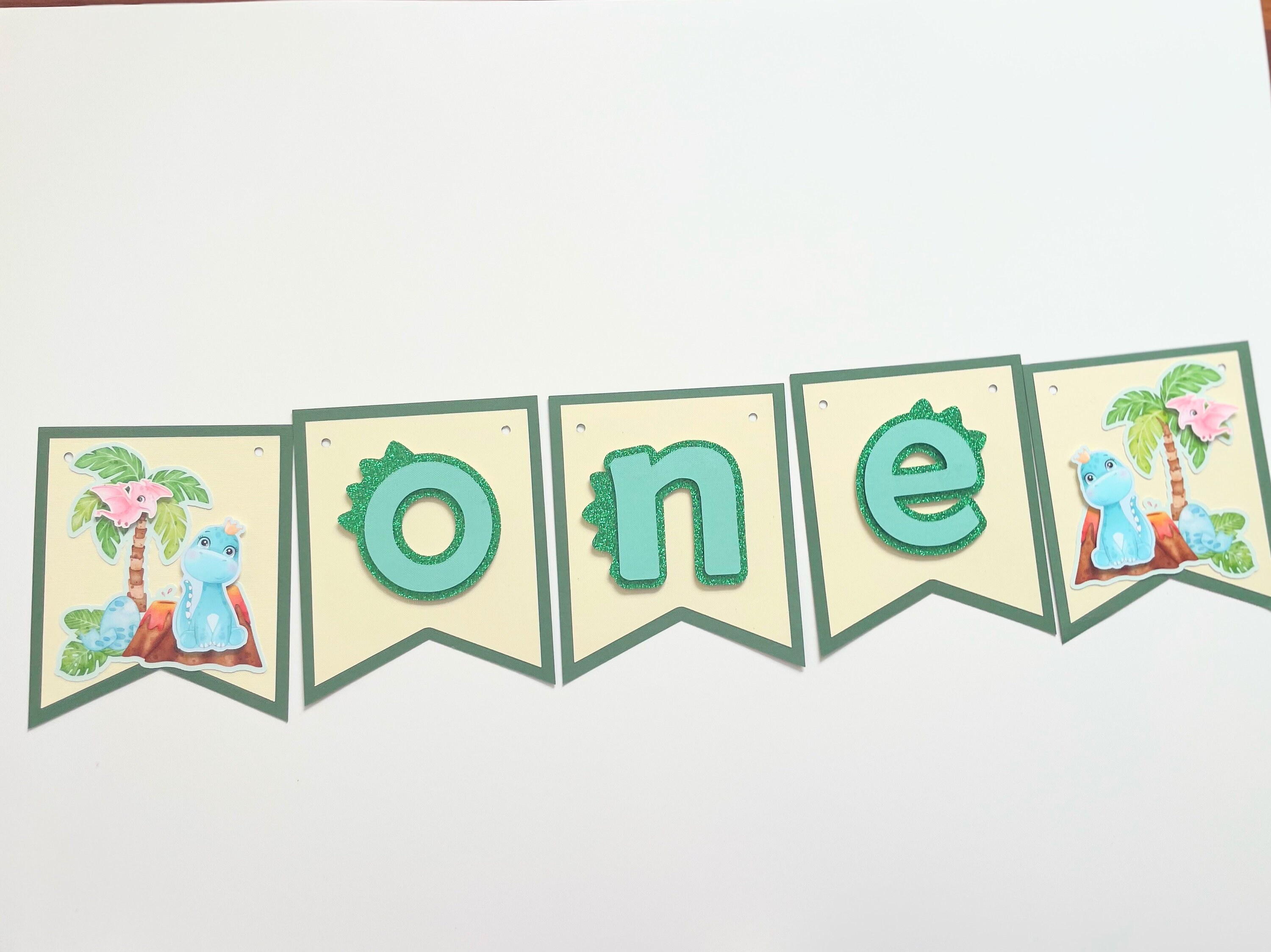 Onederful Dinosaurs First Year Photo Banner - Dinos Birthday Party ...
