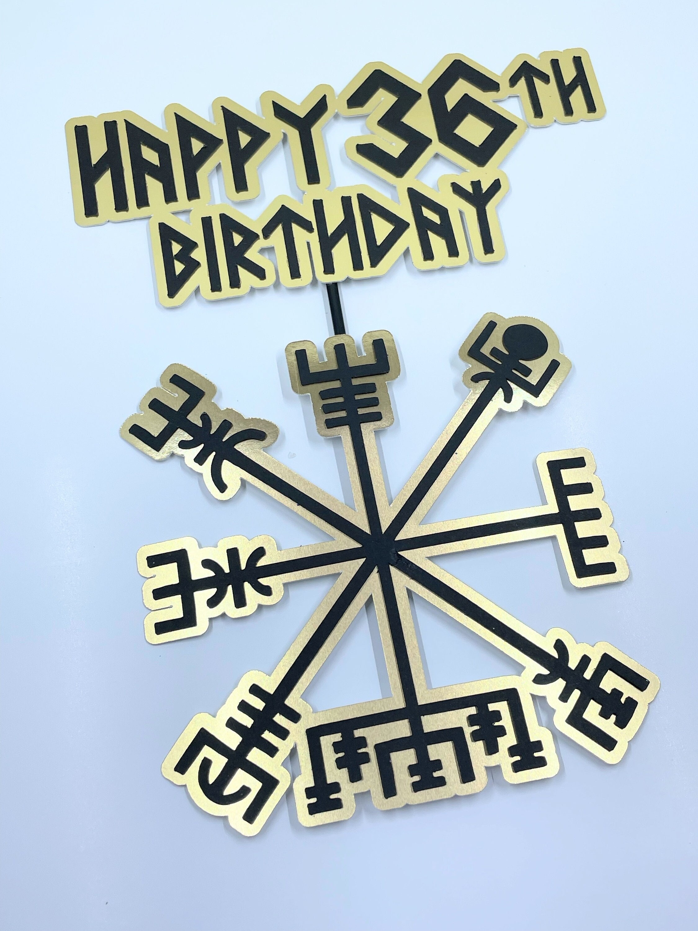 Viking Happy Birthday Cake Topper - My Symposia Birthday Party! Viking ...