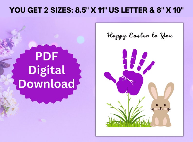 Easter Handprint Art, Handprint Craft, Fingerprint Art, Easter Pre ...