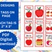 Apple Teacher Tag, First Day of School and Back to School Teacher Gift ...