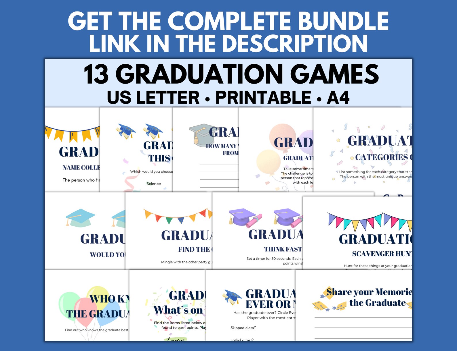 Graduation Think Fast Game Ice Breaker Games Graduation - Etsy