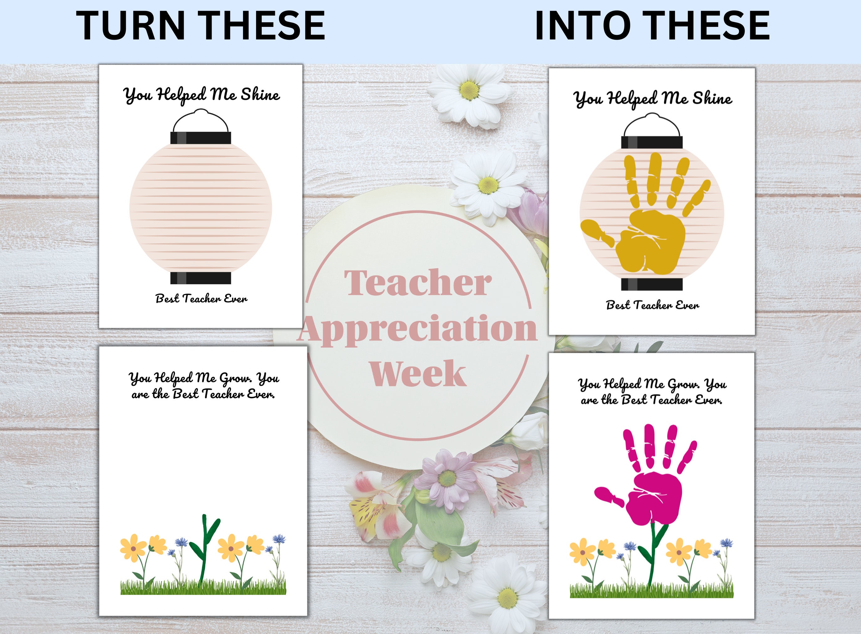 Handprint Art for Kids and Toddlers, Teacher Appreciation Handprint ...