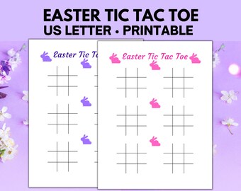 Christian Tic Tac Toe Printable Game Easter Tic Tac Toe - Etsy