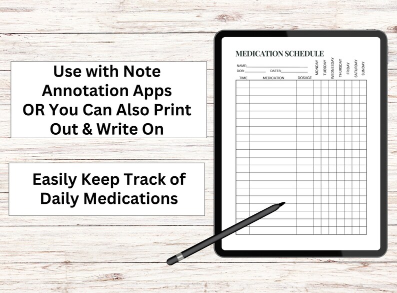 Medication Tracker Printable Bundle, Medication Chart and Daily ...