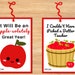Apple Teacher Tag, First Day of School and Back to School Teacher Gift ...