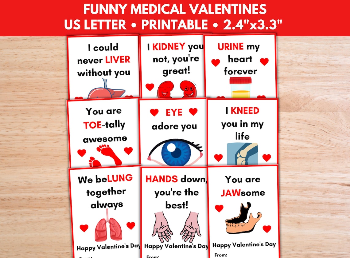 Funny Medical Valentines for Doctors, Nurses, Hospitals, Medical ...