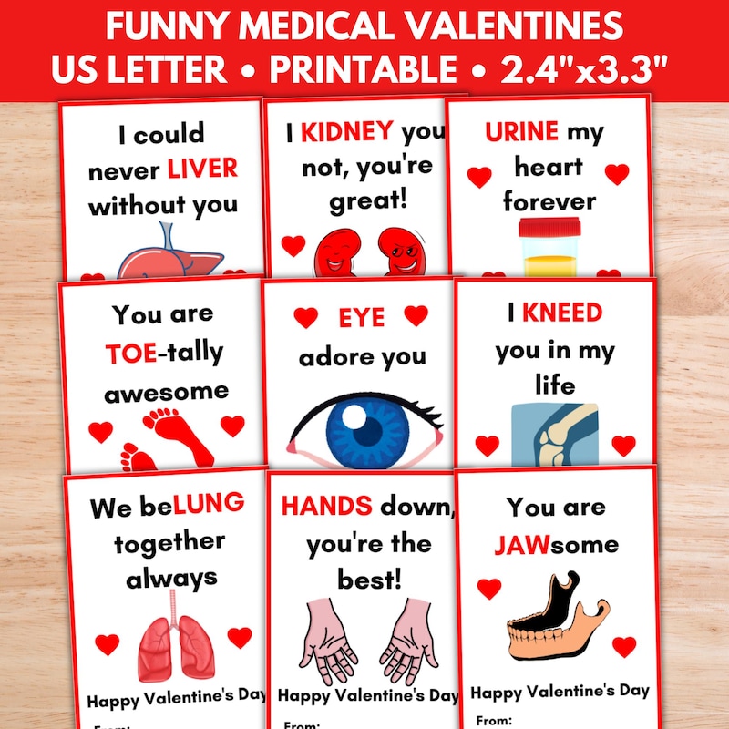 Medical Valentines - Etsy
