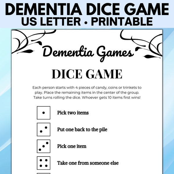 Dementia Games - Etsy