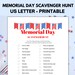 Memorial Day Scavenger Hunt for Kids and Adults, Treasure Hunt ...