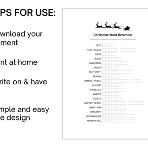Christmas Game Bundle, Printable Christmas Games, Christmas Word Games ...