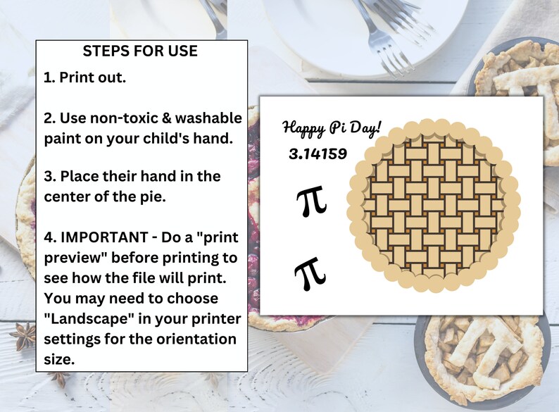 Pi Day Handprint Art, Fingerprint Art, Pi Day Handprint Signs, Pi ...