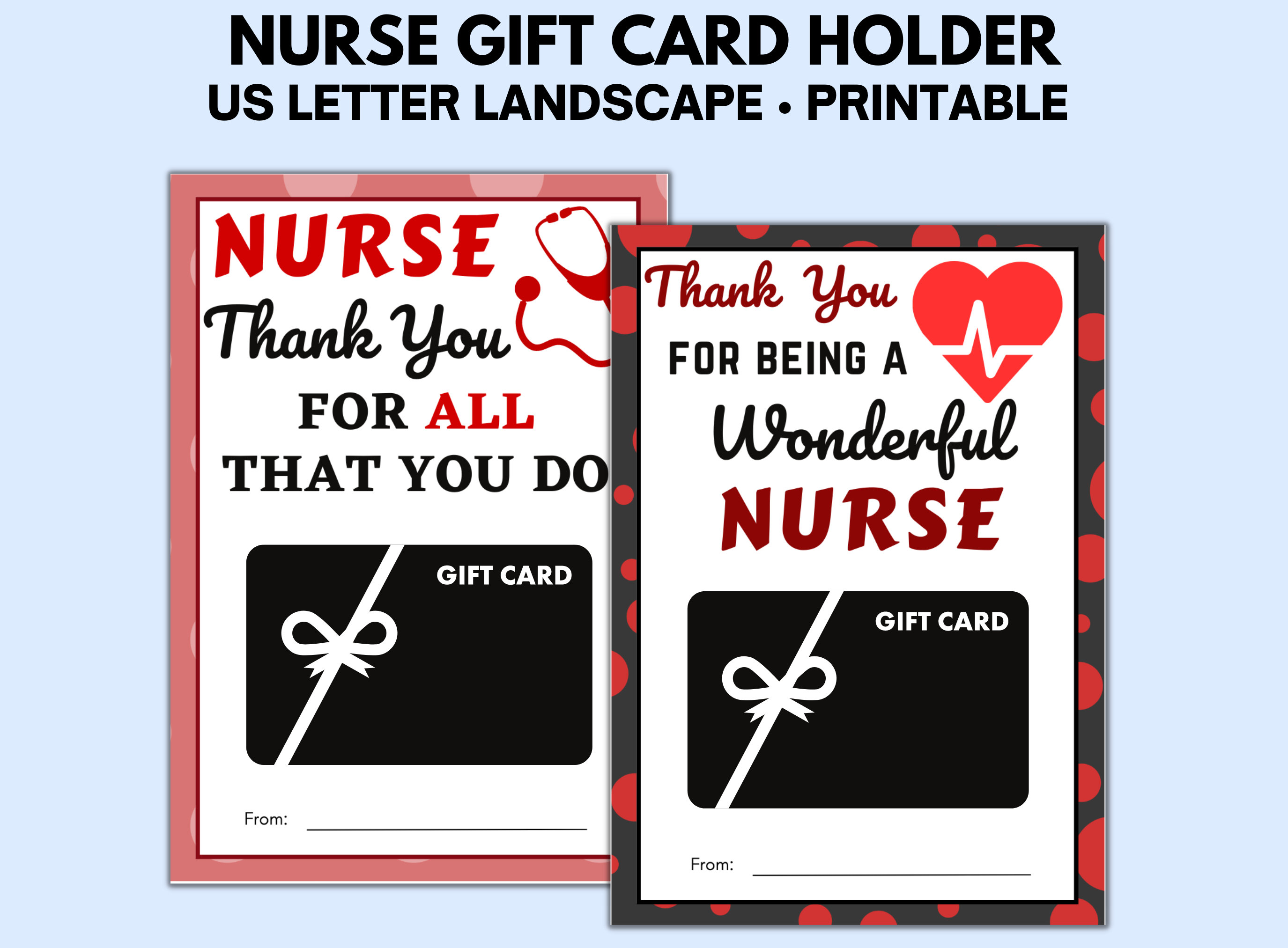 Nurse Gift Card Holder for Appreciation and Nurses Week, Nurse Co ...