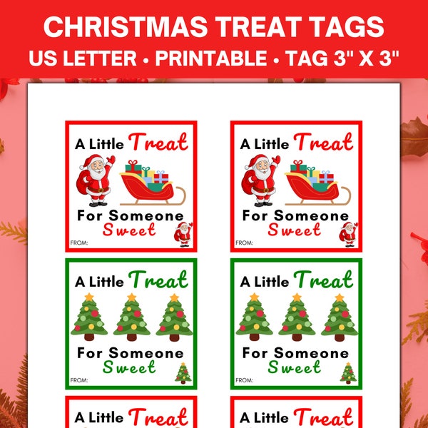 Christmas Treat Tags - Etsy
