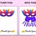 Mardi Gras Handprint Art, Mardi Gras Printable, Handprint Craft ...