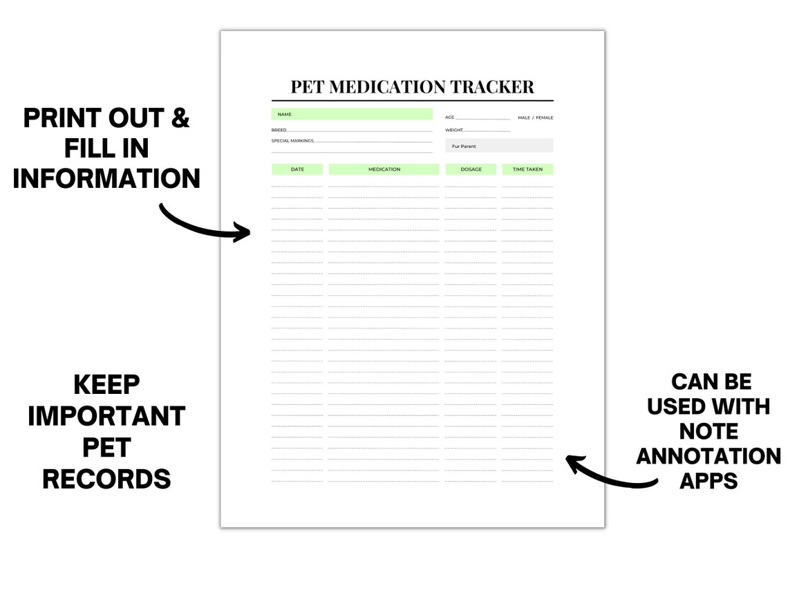 Pet Records, Pet Health Record, Dog Medicine Tracker, Vet Vaccination ...