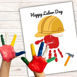 Labor Day Handprint Art for Kids and Toddlers, Handprint Craft for ...
