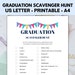 Graduation Scavenger Hunt Treasure Hunt Graduation Games - Etsy