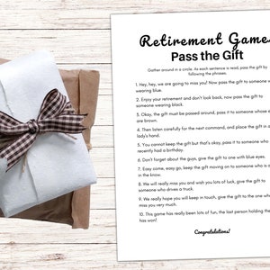 Retirement Pass the Gift Game, Retirement Games, Retiree Games, Ice ...
