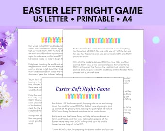 Easter Left Right Game, Printable Easter Sunday Games, Pass the Prize ...
