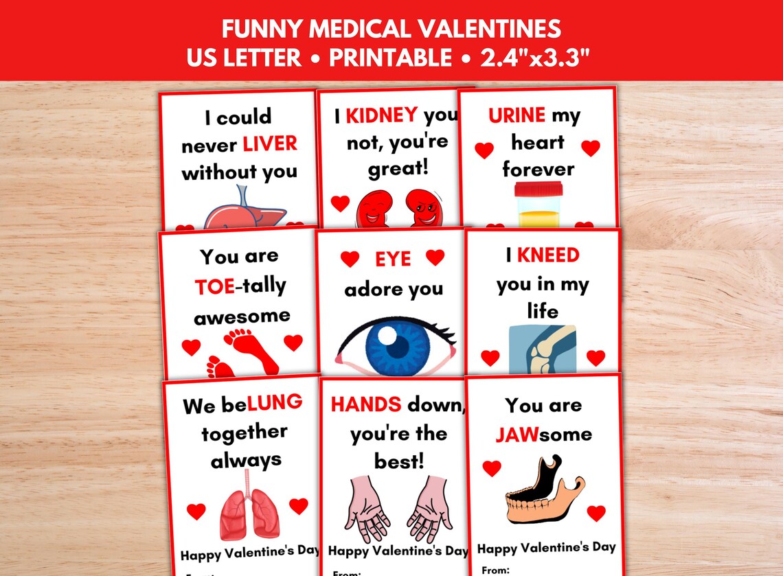 Funny Medical Valentines for Doctors, Nurses, Hospitals, Medical ...