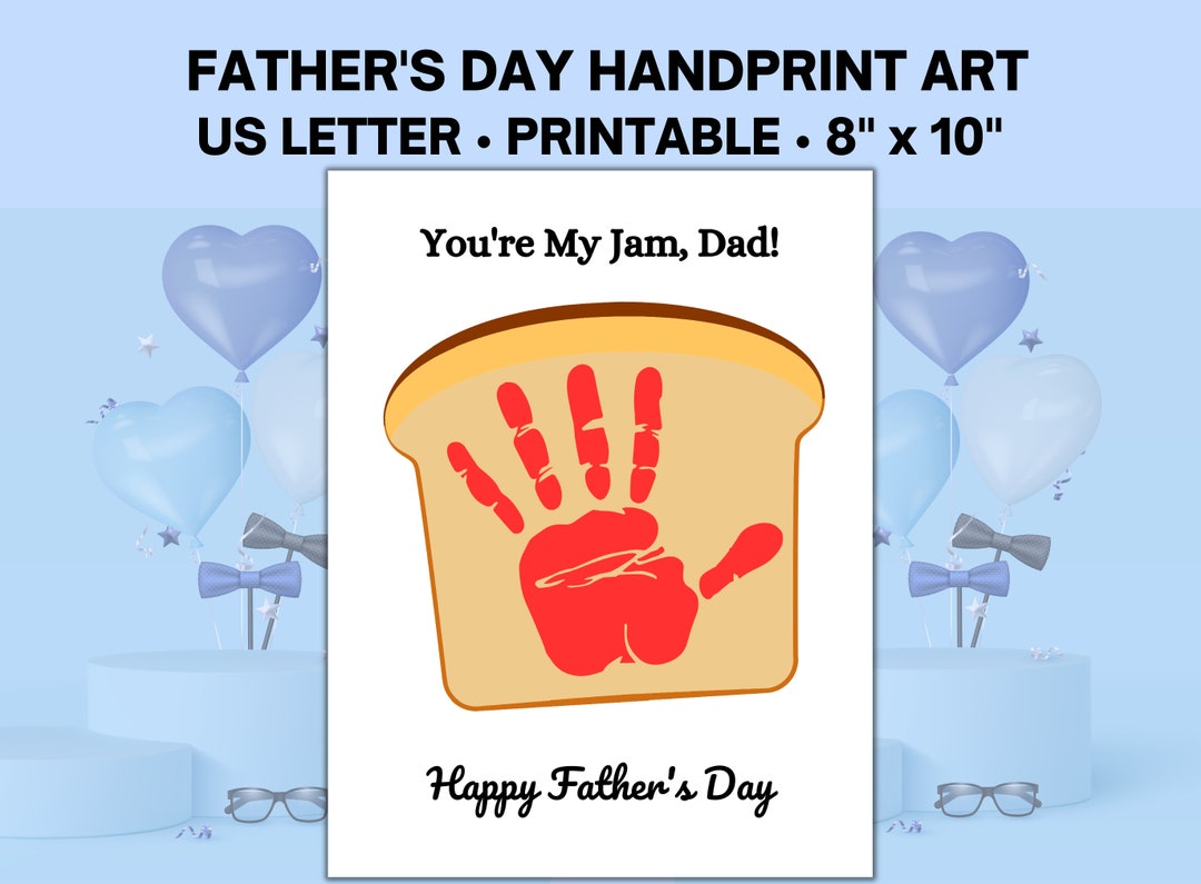 Father's Day Handprint Craft, Father's Day Handprint Printable ...