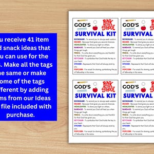 God's Back to School Survival Kit, Christian Survival Kit, God Survival ...