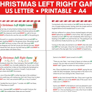 Christmas Left Right Game, Pass the Gift Game, White Elephant Game ...