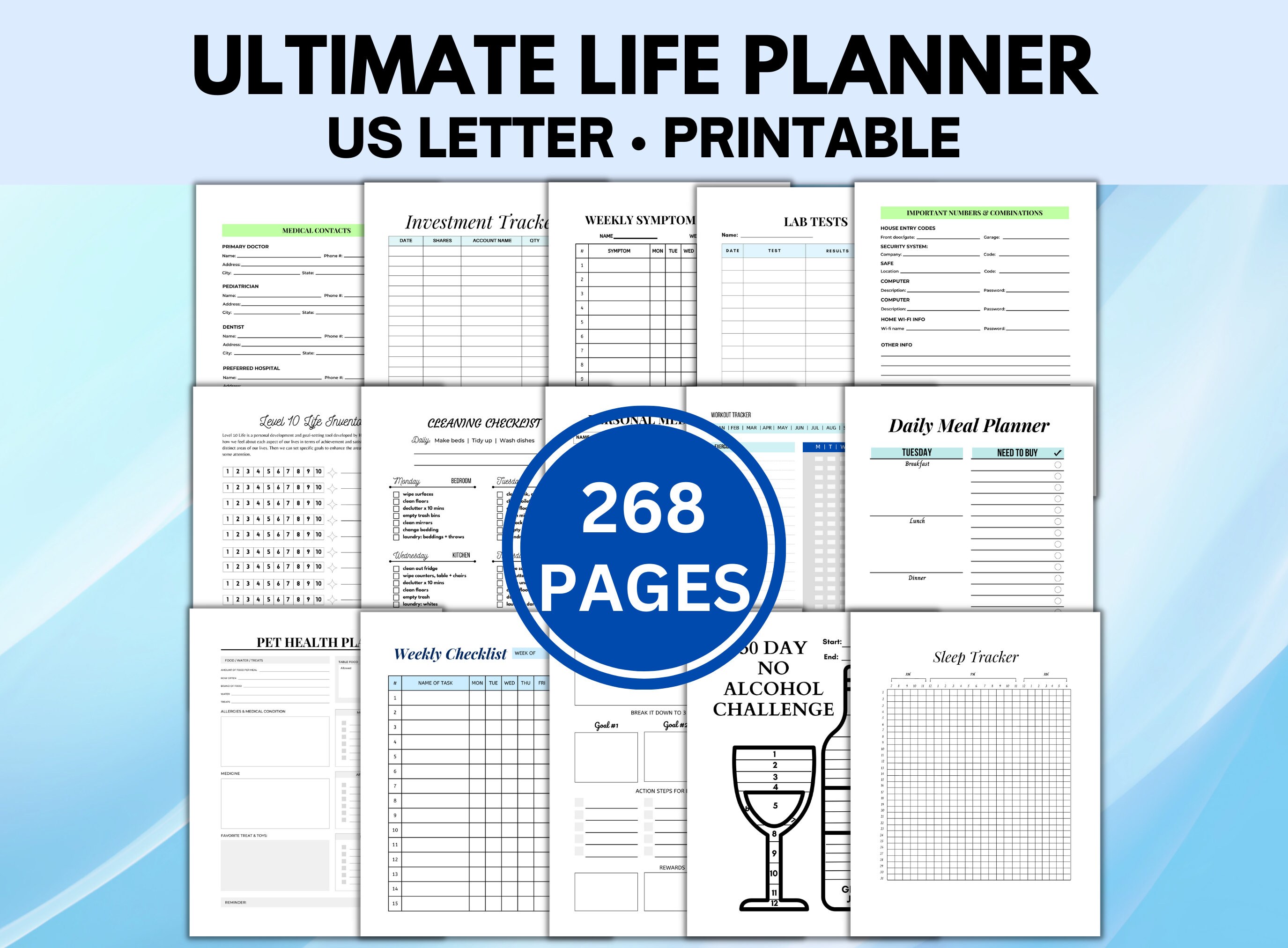 Ultimate Life Planner Printable, Life Binder, Household Planner, Home ...