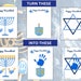 Hanukkah Handprint Art, Hanukkah Fingerprint Art, Handprint Keepsake ...