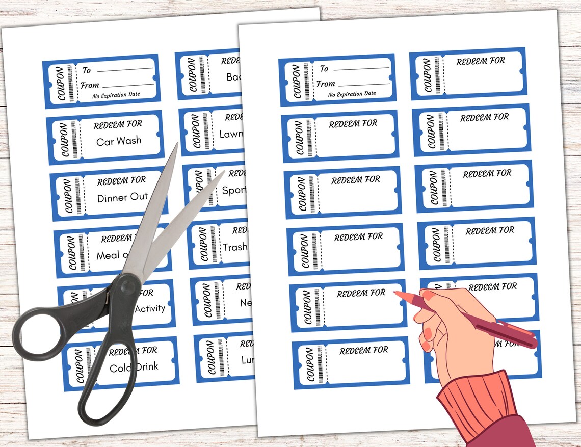 Father's Day Coupons, Father's Day Printable Craft and Gifts From Kids ...