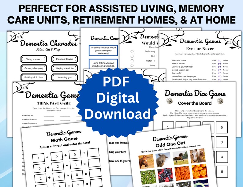 Dementia Activities, Ice Breaker Games, Dementia Games, Dementia Cards ...
