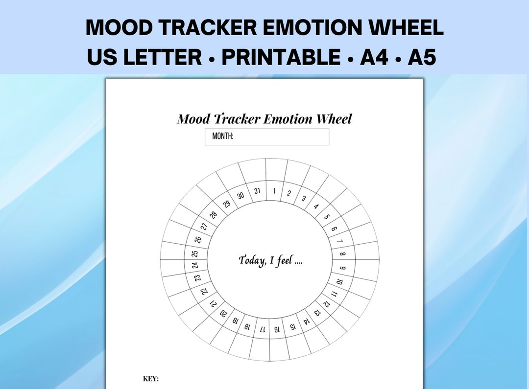 Emotion Wheel Chart, Emotions Chart, Psychische Gesundheit Tracker ...