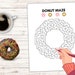 Donut Maze, Doughnut Maze Printables, Donut Birthday Party Game, Donut ...
