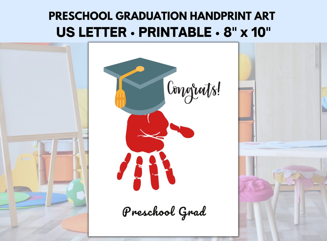 Handprint Art for Kids for Preschool Graduation, Handprint Craft ...