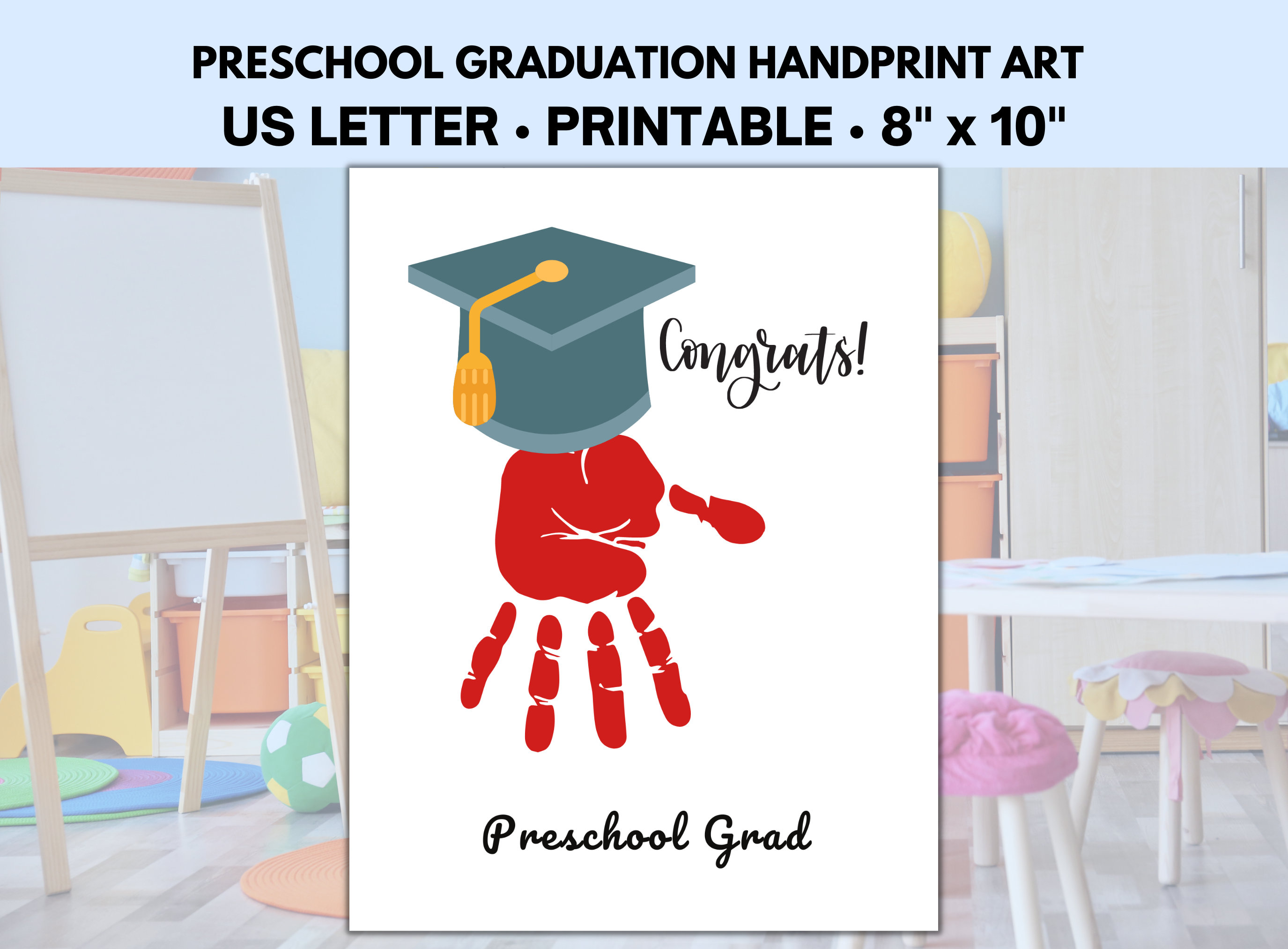 Handprint Art for Kids for Preschool Graduation, Handprint Craft ...