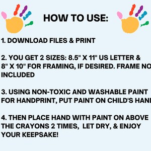 Handprint Art for Kids for the First Day of School, Preschool and ...