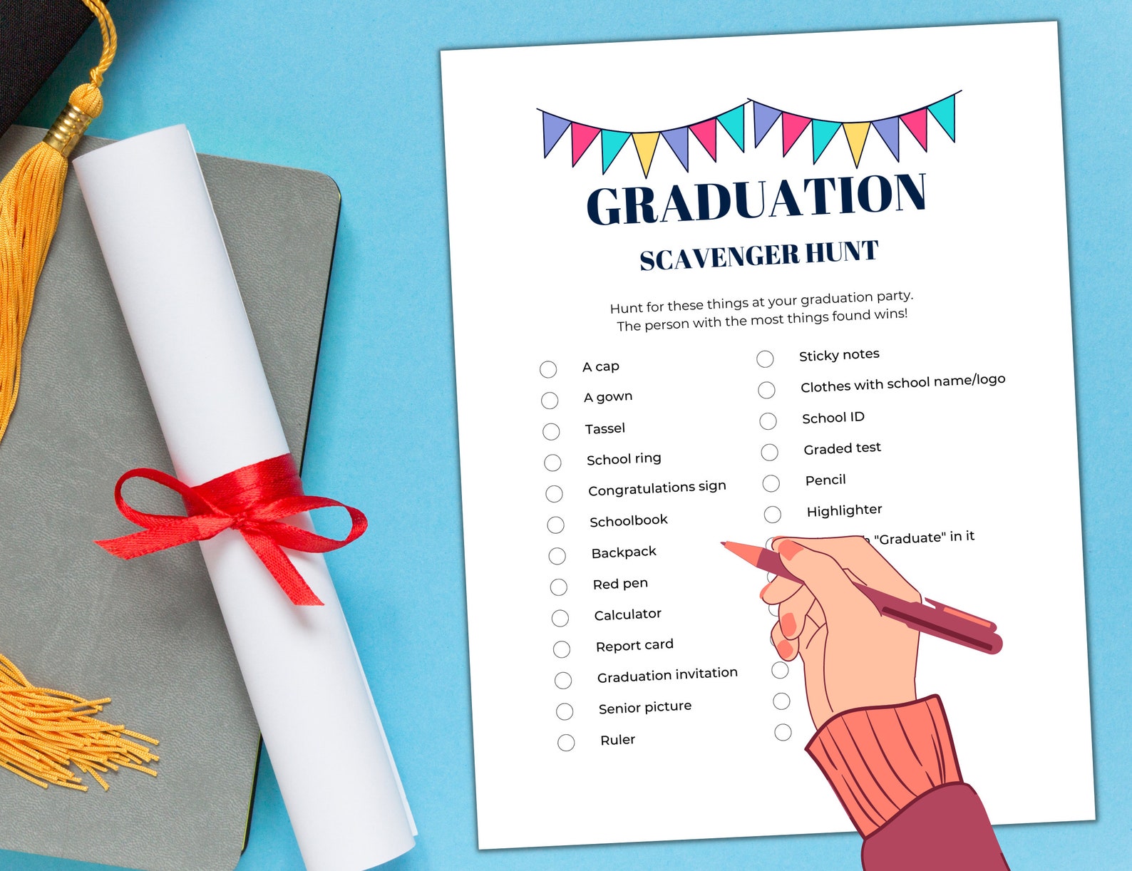 Graduation Scavenger Hunt, Treasure Hunt, Graduation Party Games ...